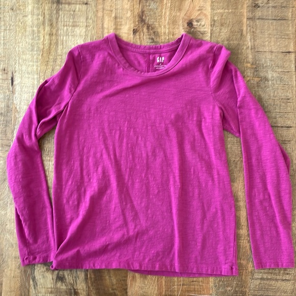 GAP Factory | Tops | Gap Forever Soft Long Sleeve T Magenta Pink | Poshmark